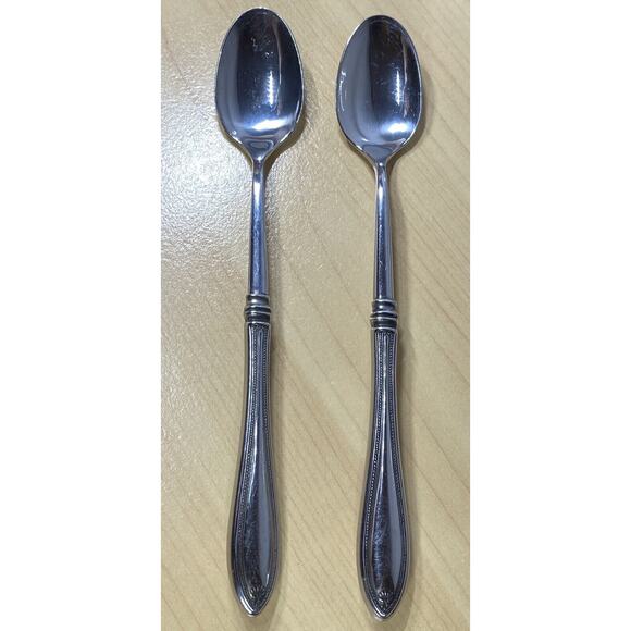 Oneida | Dining | Oneida Sheraton Ice Tea Spoons Cube Mark Stainless ...